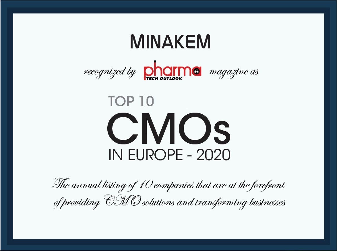 Minakem in the TOP 10 CMO's in Europe 2020 | Minakem